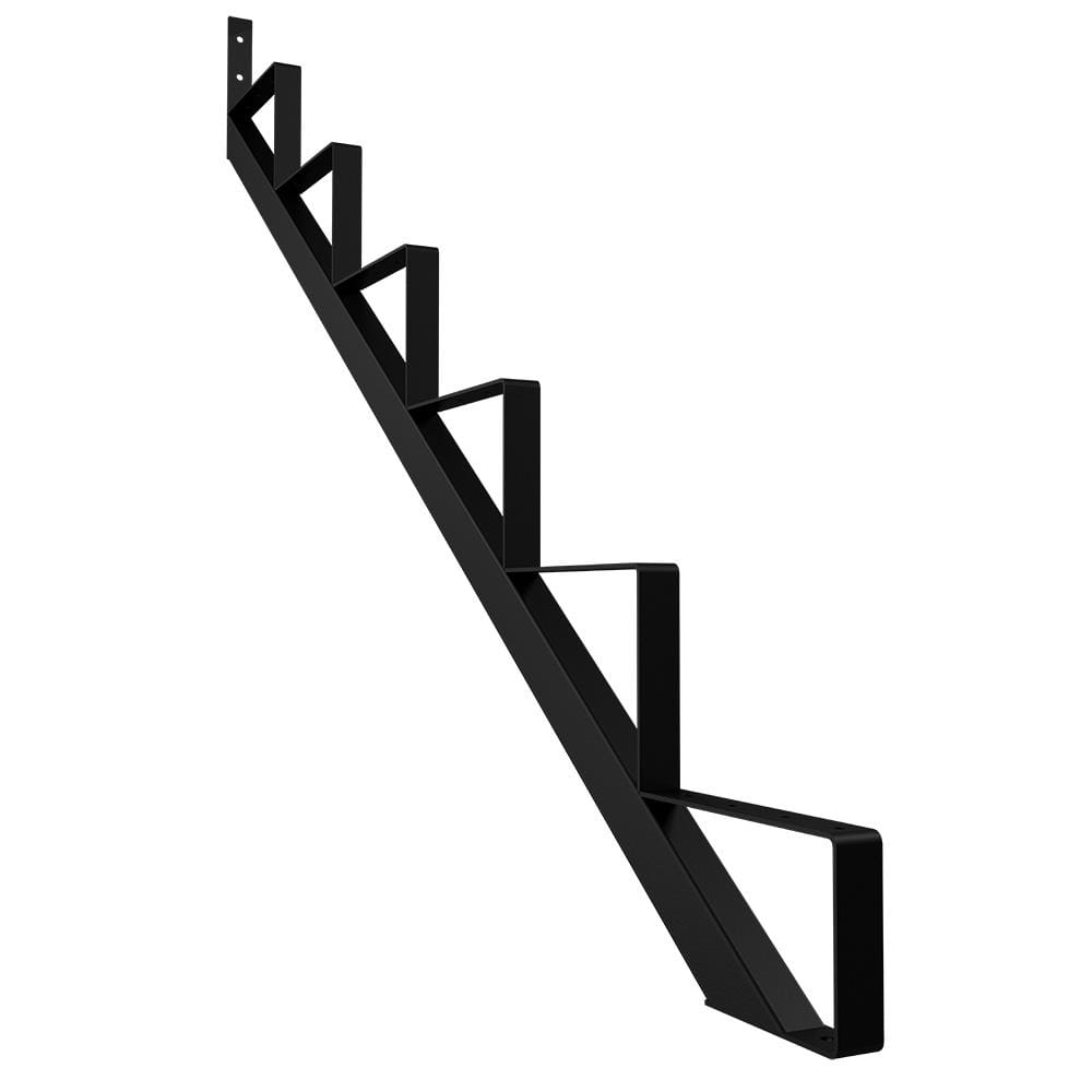 PEAK 6-Step Powder-Coated Finished Steel Stair Riser (Includes 1 ...