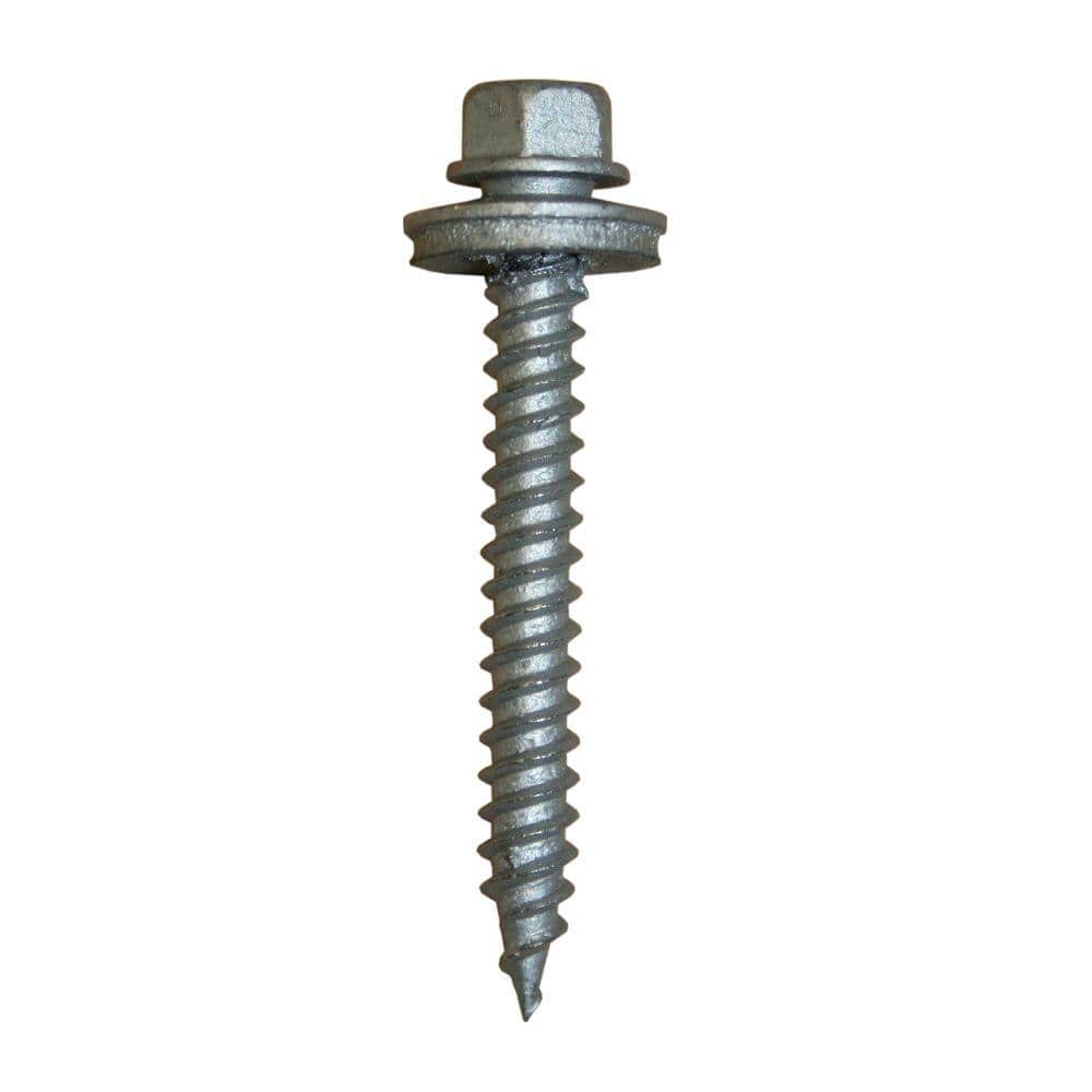 Union Corrugating #10 Screw 1-1/2 in. Metal to Wood Fastener (250/Bag ...