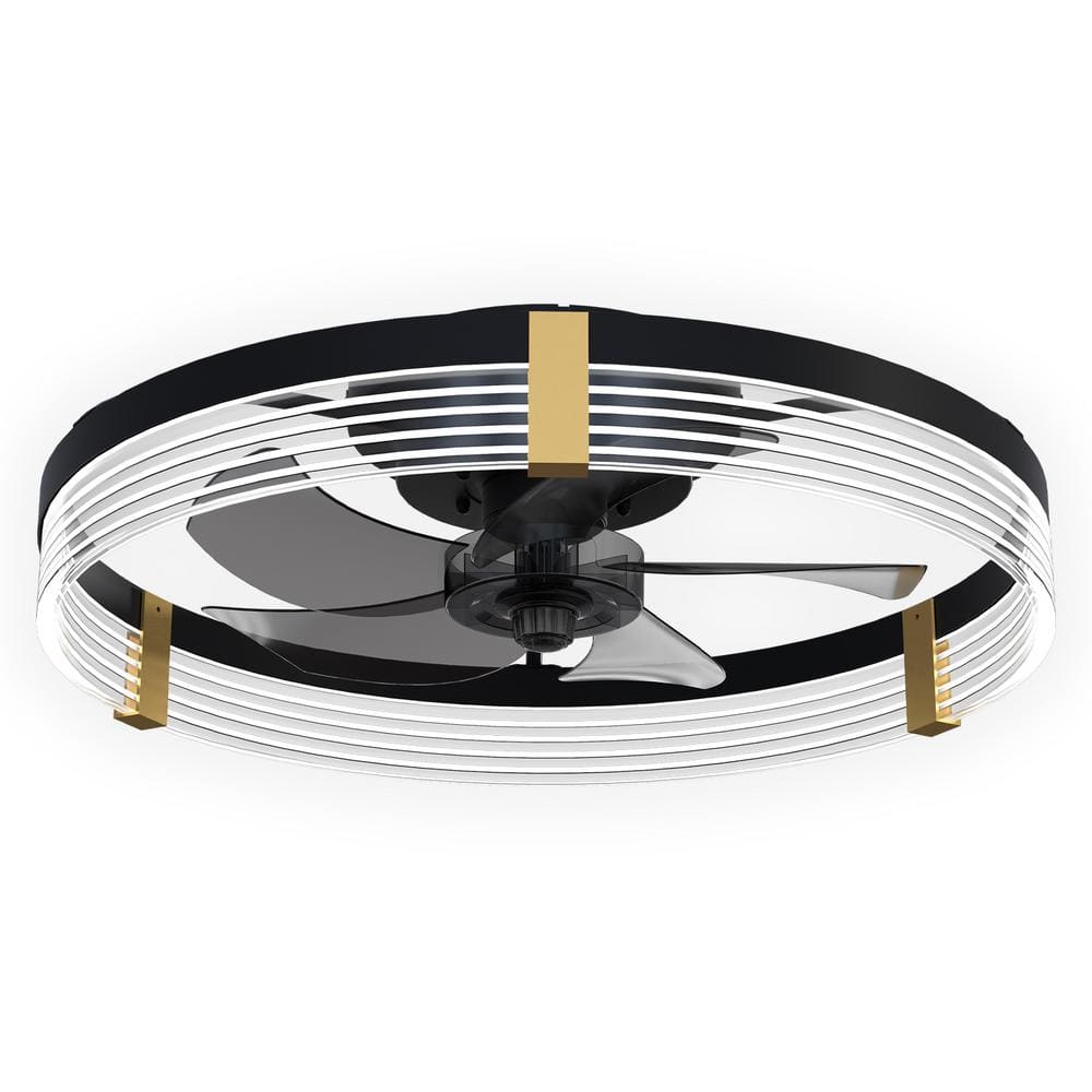 Tivleed 19.7 in. LED Indoor Black Contemporary Style Recessed Ceiling ...