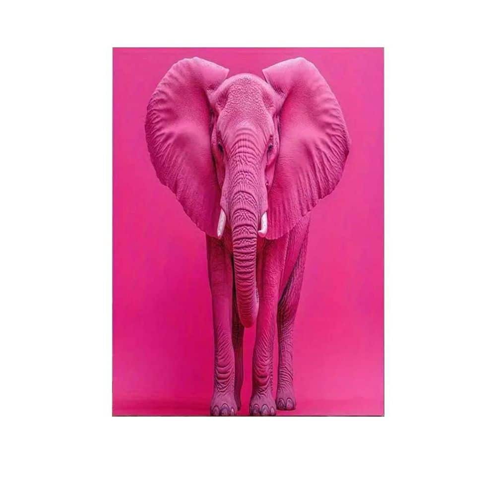 Wooden Framed, Playful Animal Portrait, 24*18，Perfect for Living Room ...
