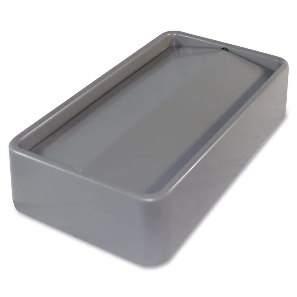 Genuine Joe Gray Swinging Trash Can Lid for Wall Hugger 23 Gal. Trash ...