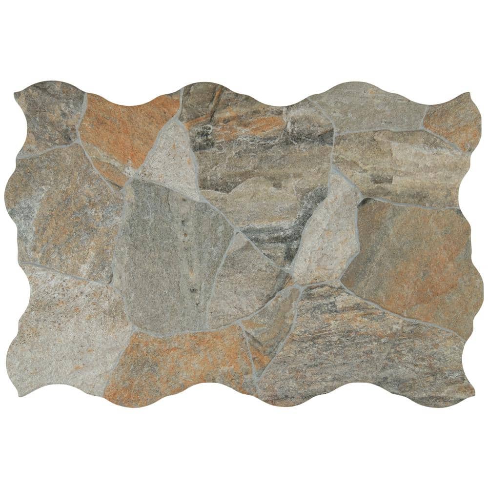 Reviews for MSI Neptune Gold 17 in. x 26 in. Matte Porcelain Flagstone ...