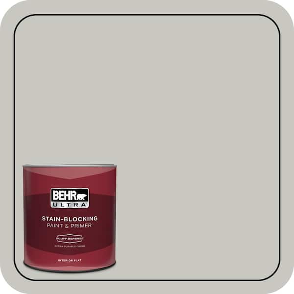 BEHR ULTRA 1 qt. #N360-2 Silver Marlin Extra Durable Flat Interior ...