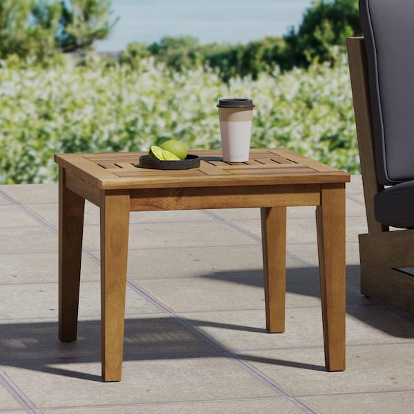 Acacia wood outdoor side table store