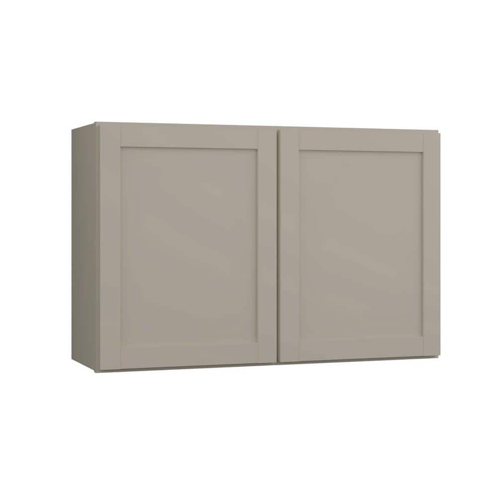 Hampton Bay Courtland 36 in. W x 12 in. D x 23.5 in. H Assembled Shaker ...