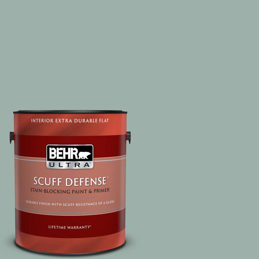 BEHR ULTRA 1 gal. #490F-4 Gray Morning Extra Durable Flat Interior ...