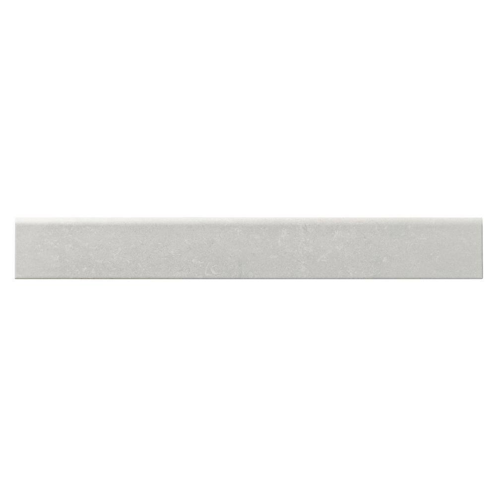 Ivy Hill Tile Urbane Pearl Gray 3.14 in. x 23.62 in. Matte Porcelain ...