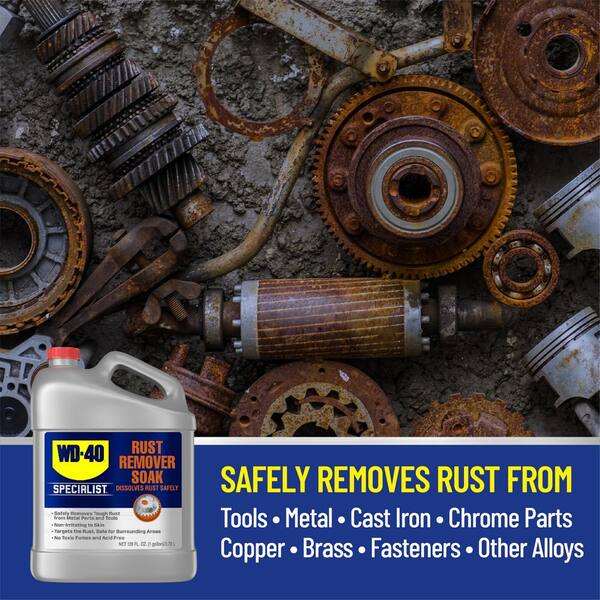 WD-40 SPECIALIST 1 Gal. Rust Remover Soak, Dissolves Rust Safely ...