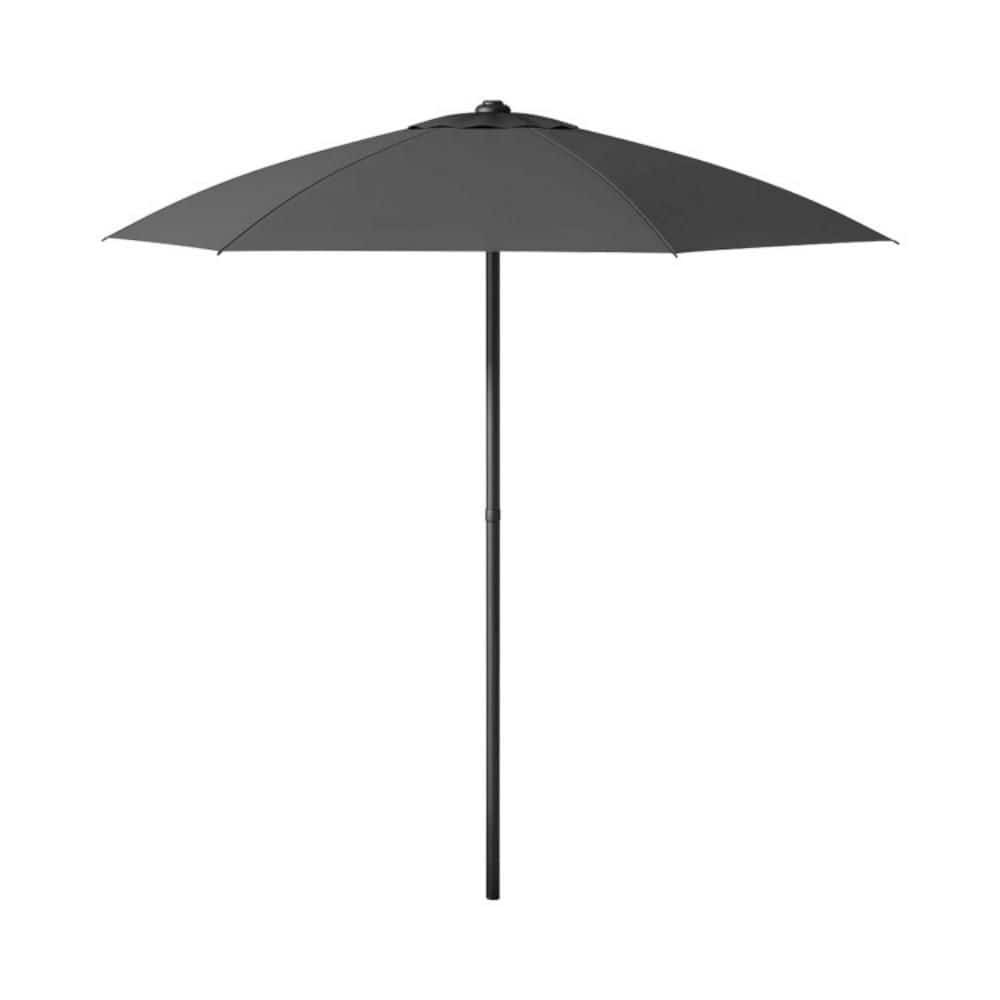 Kadehome 6.8 ft. Metal Patio Umbrella in Dark Gray with Air Vent and ...