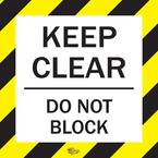 Mighty Line 24 in. x 36 in. Keep Clear Do Not Block Industrial Strength ...