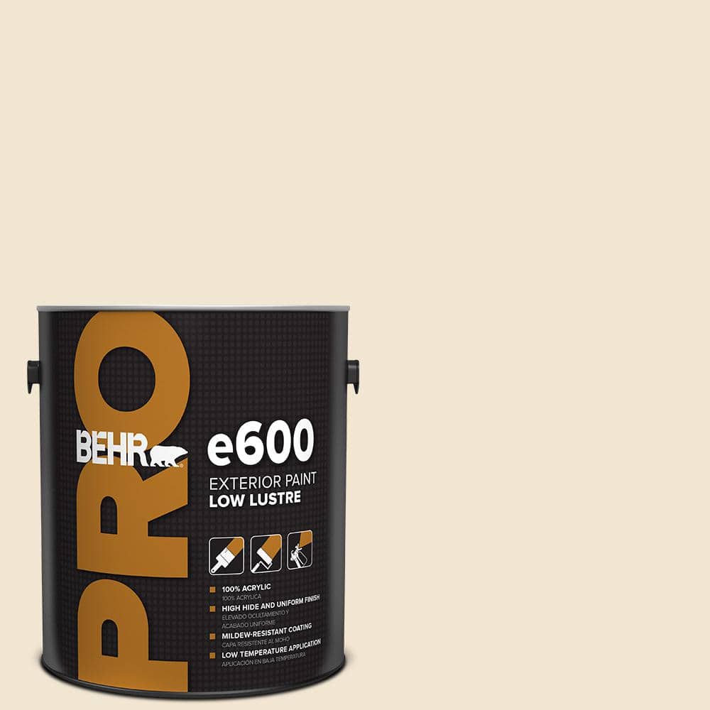 BEHR PRO 1 gal. #BWC-16 Ancient Ivory Low Luster Exterior Paint PR62001 ...