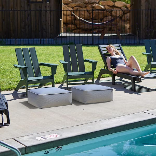 Inflatable square ottoman store