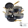 Farberware Forged Induction 12-Piece Aluminum Ceramic Nonstick Cookware ...