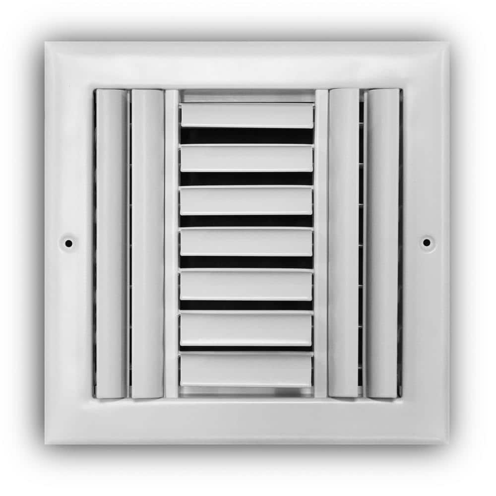 Everbilt 8 in. x 8 in. 3-Way Steel Adjustable Curved Blade Wall/Ceiling ...