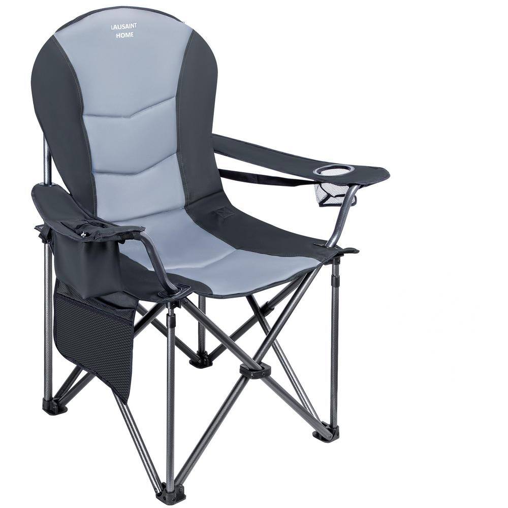 Tatayosi Portable Outdoor Metal Foldable Camping Chair Upholstered Lawn ...