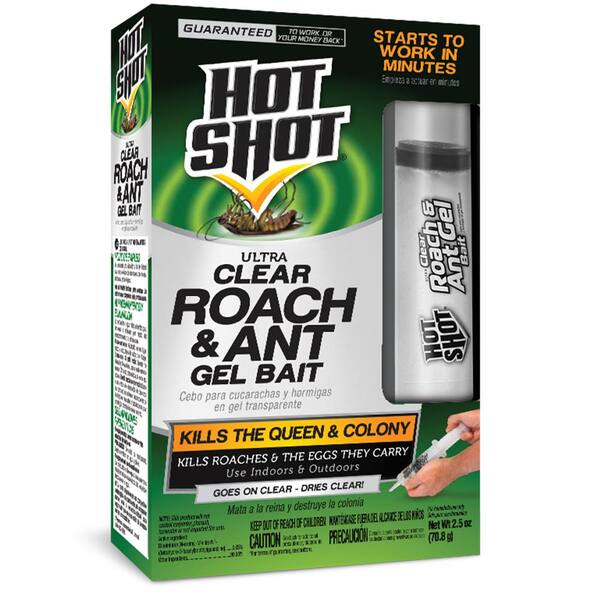 Hot Shot Ultra 2.5 oz. Clear Roach and Ant Gel Bait HG-96553 - The Home ...