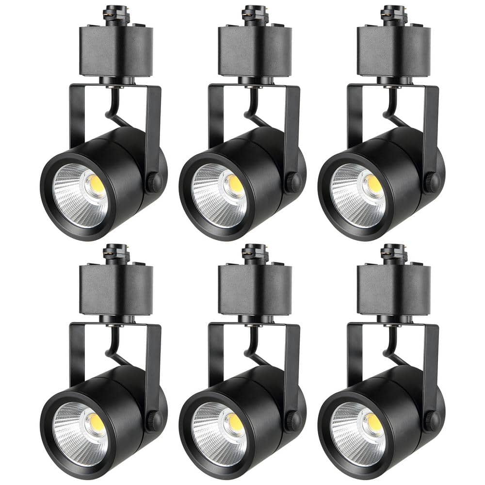 VEVOR 6 Pack LED Track Lighting Heads 6.5 Watt 3000K 470lm Dimmable H ...