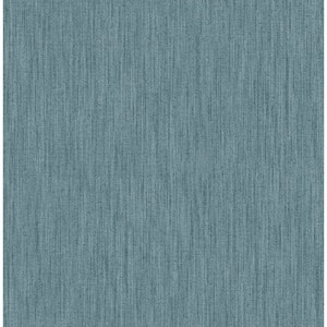 A-Street Prints Chiniile Light Blue Linen Texture Paper Strippable Roll ...