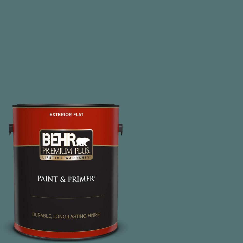 BEHR PREMIUM PLUS 1 gal. #PPU13-02 Juniper Berries Flat Exterior Paint ...