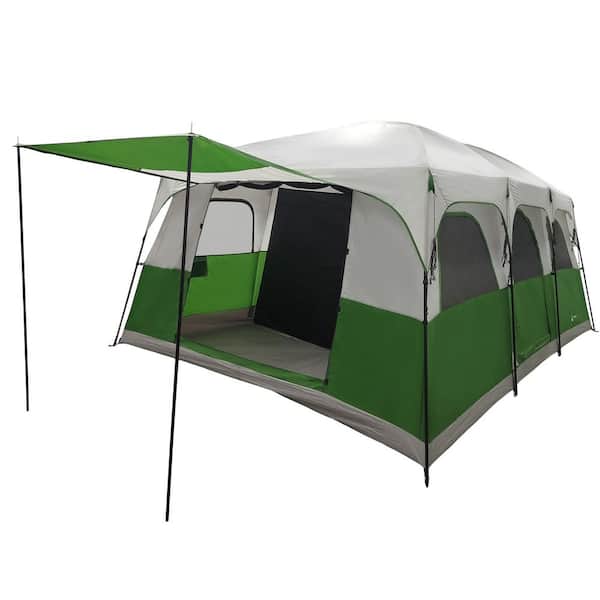 Wakeman Outdoors 12 Man Large Camping Tent, Green 75-CMP1202 - The Home ...