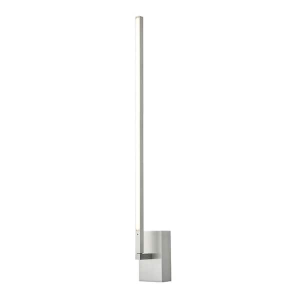 KUZCO Pandora 25-in 1 Light 20-Watt Brushed Nickel Integrated LED Wall Sconce WS25125-BN - The ...