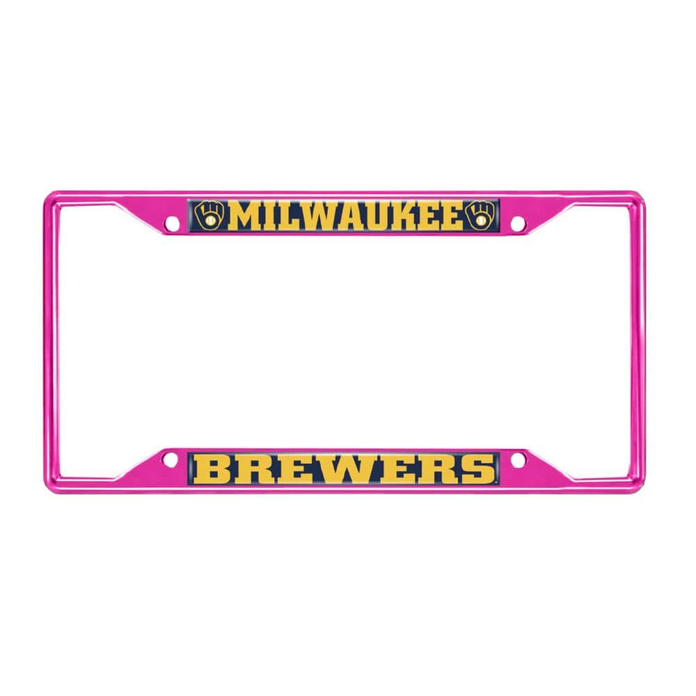 FANMATS Universal Fit MLB - Milwaukee Brewers License Plate Frame ...