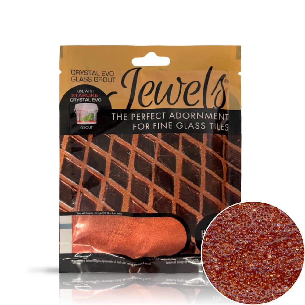 The Tile Doctor Crystal Glass Grout Jewels Hessonite 75 grams (1-Pack ...