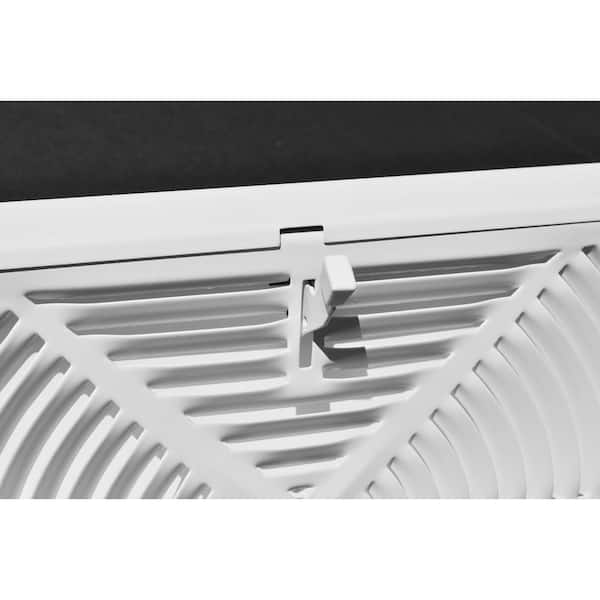 Everbilt 15 in. 3-Way Steel Baseboard Diffuser Supply in White E115SW ...