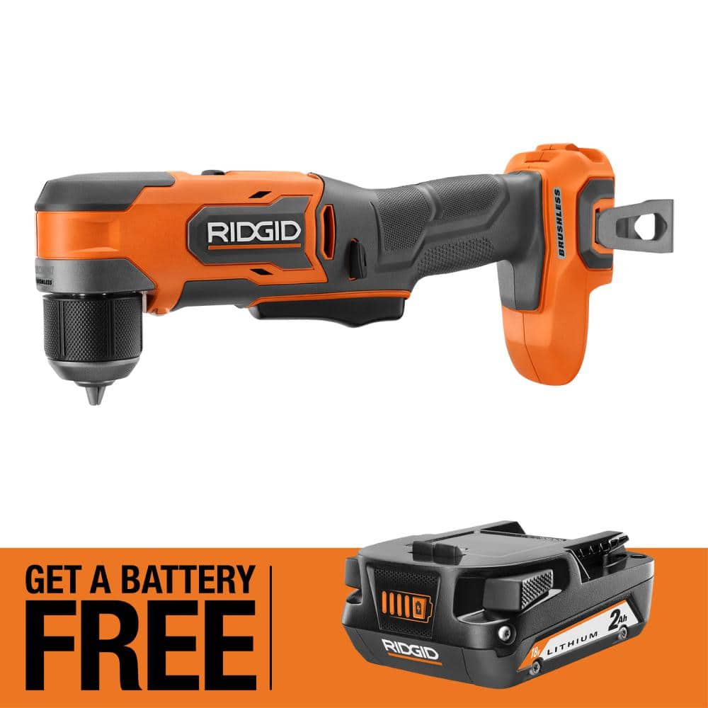 RIDGID 18V SubCompact Brushless Cordless 3/8 in. Right Angle Drill with ...