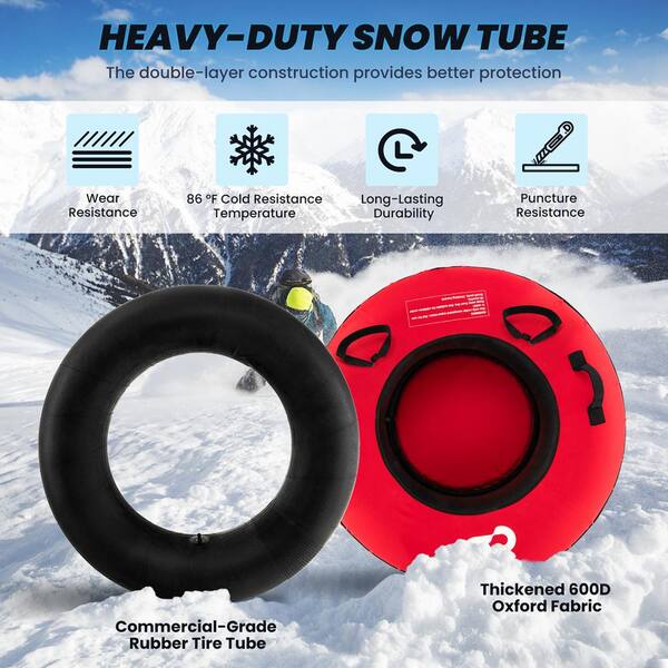 Boat Tubes Towable Snow Sled For Kids Snow Tube For Sledding, Heavy ...