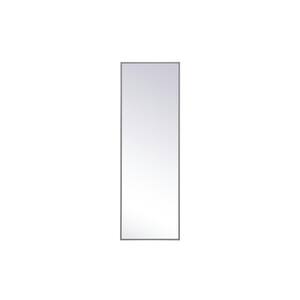 Large Rectangle Grey Modern Mirror (60 in. H x 20 in. W) WM84120Grey