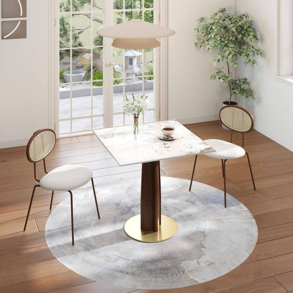 Reviews for Magic Home 33 in. Modern Square Pandora Sintered Stone ...