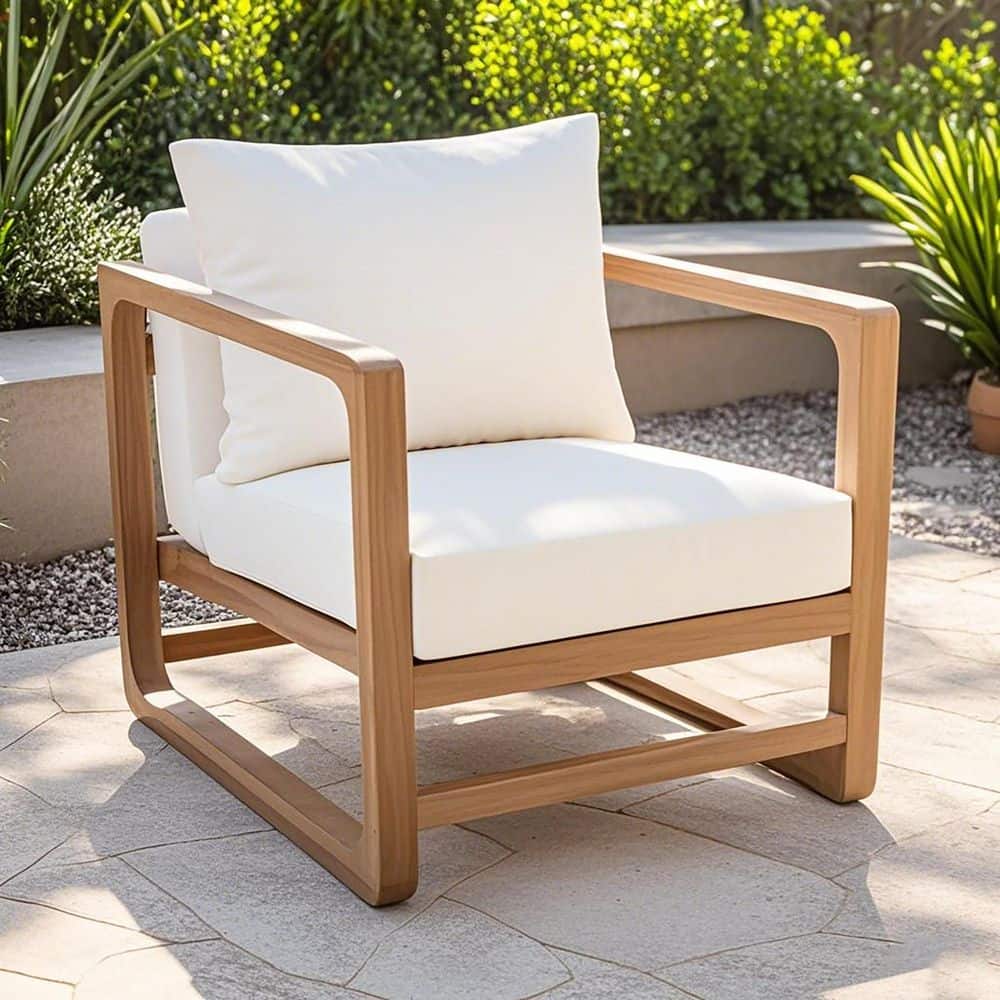 CHRISTOPHER KNIGHT HOME Batavia Modern Patio Solid Wood Outdoor Lounge ...