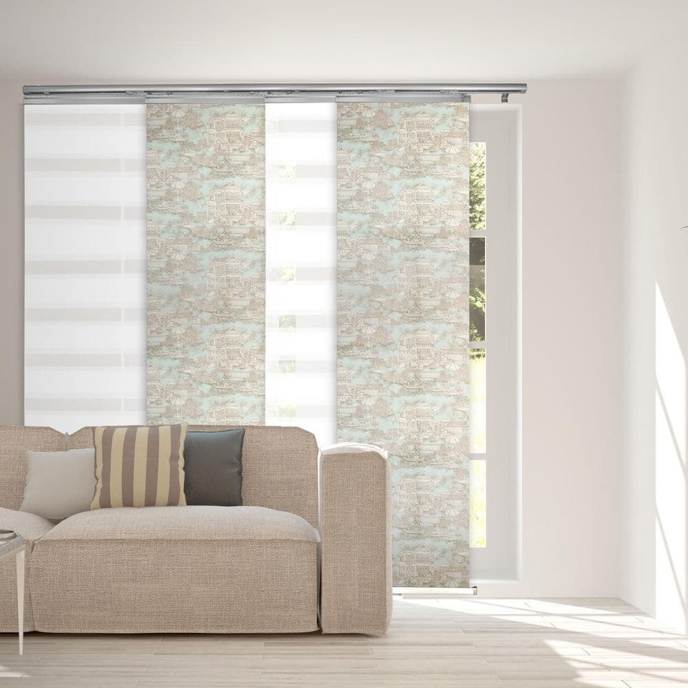 EMOH Gleaming Garden Adjustable Sliding Single Rail Track with 23.5 in ...