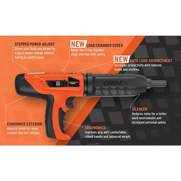 Ramset Cobra Plus 0.27 Caliber Semi-Automatic Powder Actuated Tool (PAT ...