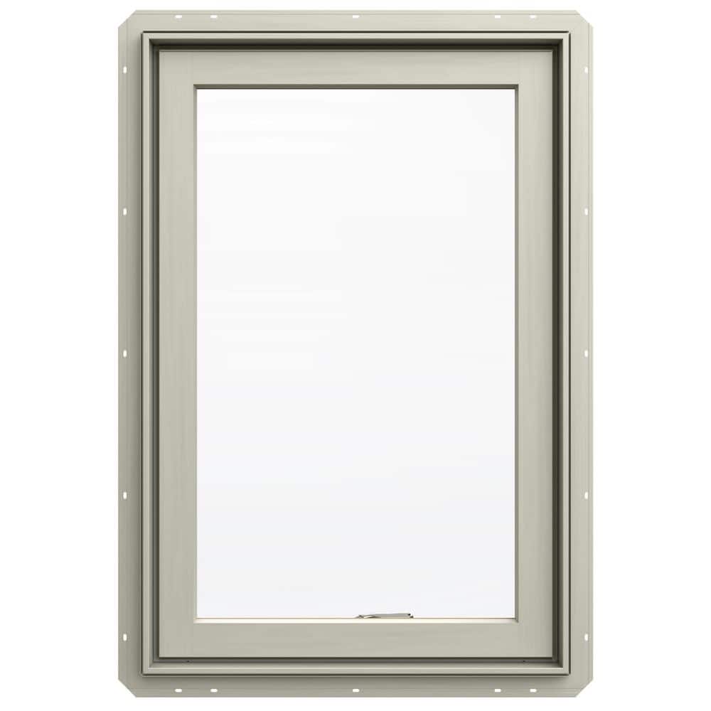 JELD-WEN 24 in. x 36 in. W-5500 Right-Hand Casement Wood Clad Window ...
