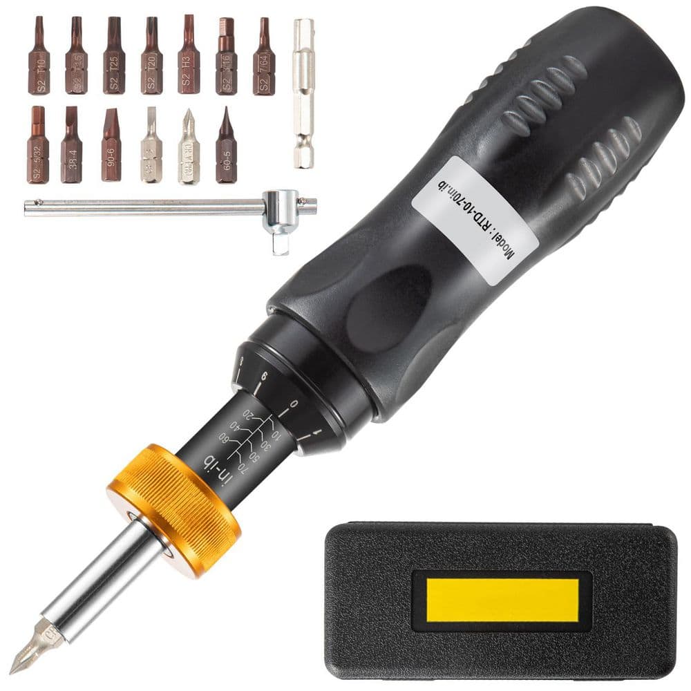 SKYSHALO Torque Screwdriver Set, 1/4 in. Drive Screwdriver Torque ...