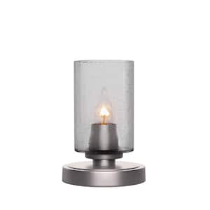 Quincy 18 in. Graphite Accent Lamp with Glass Shade 5R4GP9554 - The ...