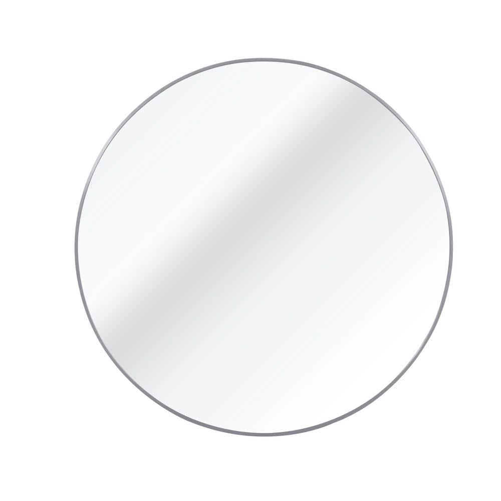 Seafuloy 42 in. W x 42 in. H Wall Mounted Mirror Large Round HD Mirror ...