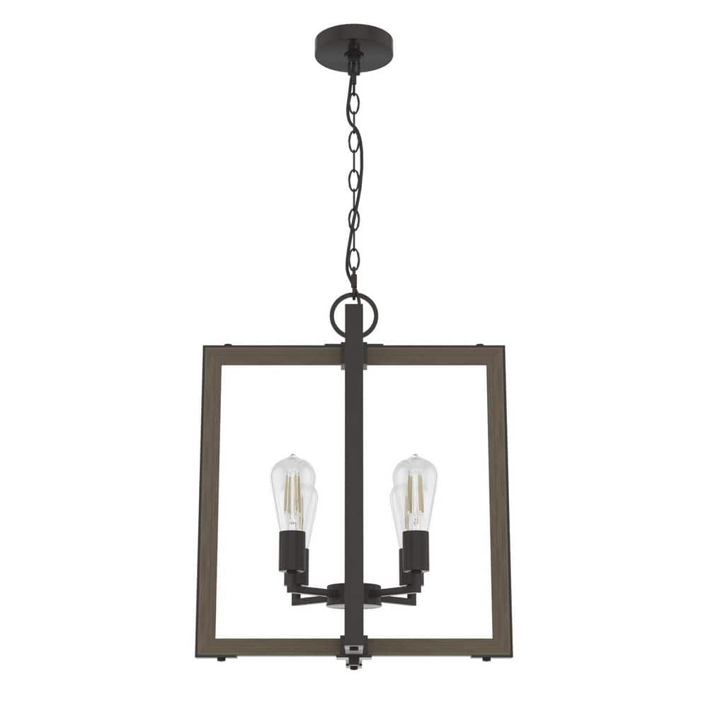 Hunter Woodburn 4-Light Noble Bronze Lantern Pendant Light 19806 - The ...