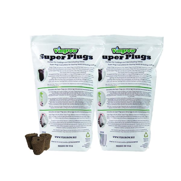 Viagrow Super Plugs 200 Seed Starter Plugs (2-Packs of 100) VSSP100-2 ...