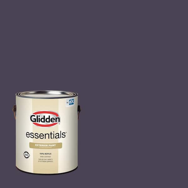 Glidden Essentials 1 gal. PPG1172-7 Blackberry Flat/Matte Exterior ...