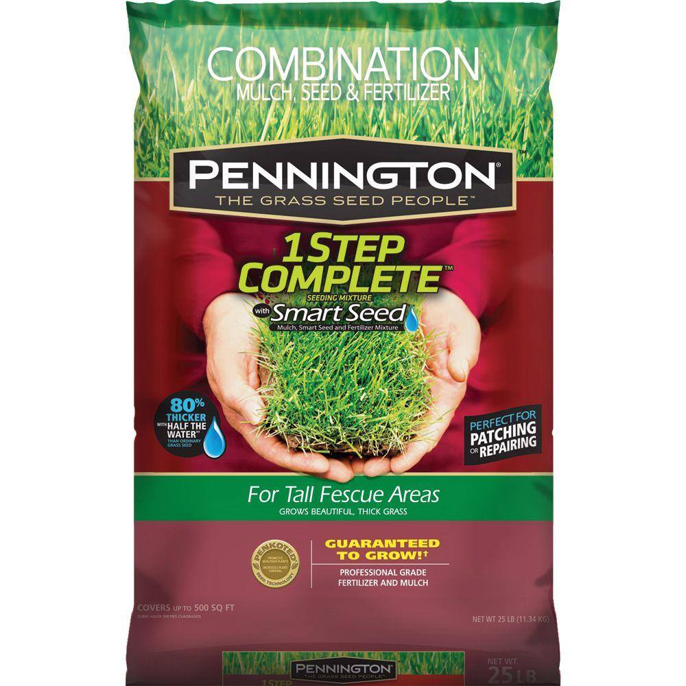 Pennington 25 lb. One Step Complete for Tall Fescue with Smart Seed ...
