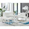Armen Living Amanda 3-Piece White Rectangular Dining Set SETAMDI3WH ...
