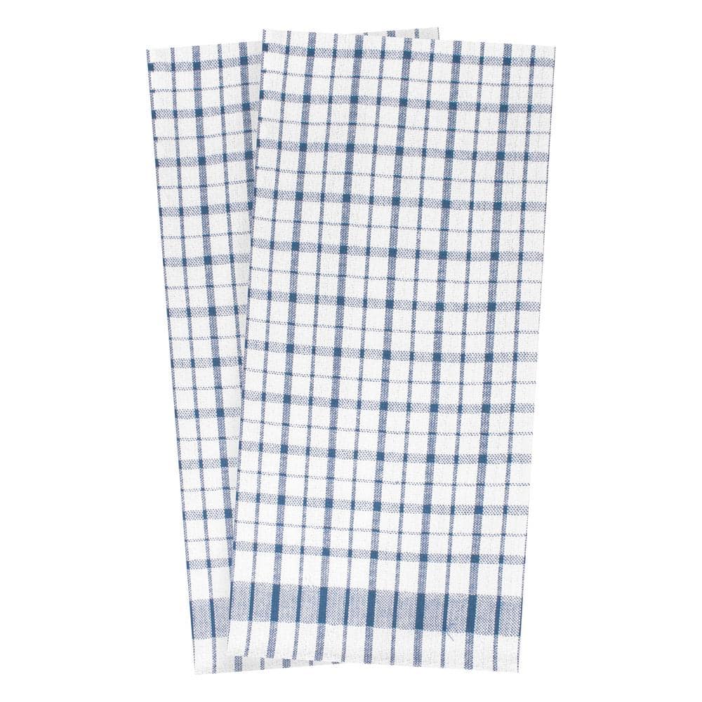 RITZ Royale Wonder Towel Federal Blue Checkered Cotton Kitchen Towel ...