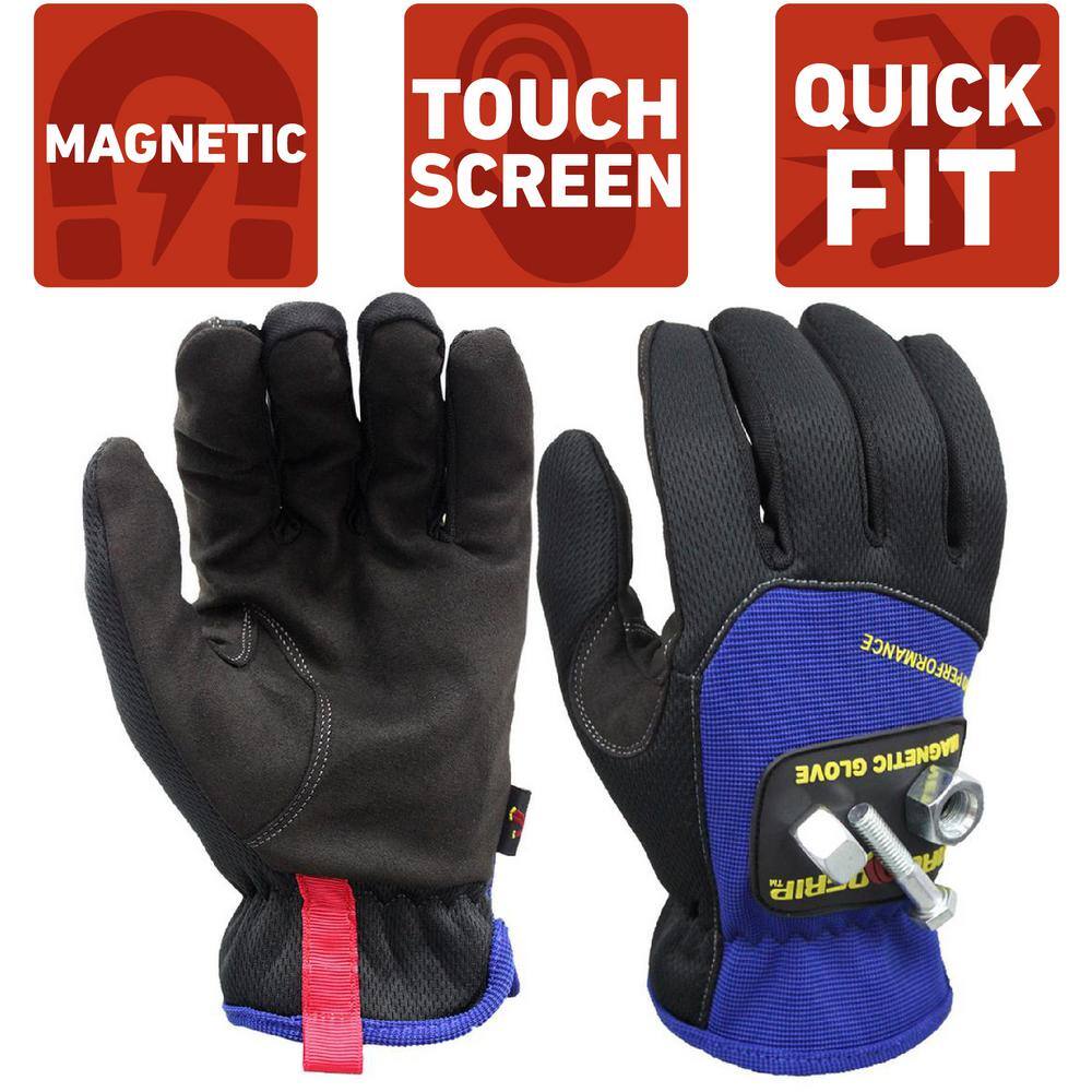 MagnoGrip Pro Performance Large Magnetic Gloves with Touchscreen ...