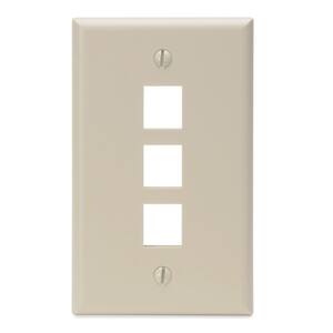 Leviton White 1-Gang Data Jack Wall Plate (1-Pack) R22-41091-3I1 - The ...