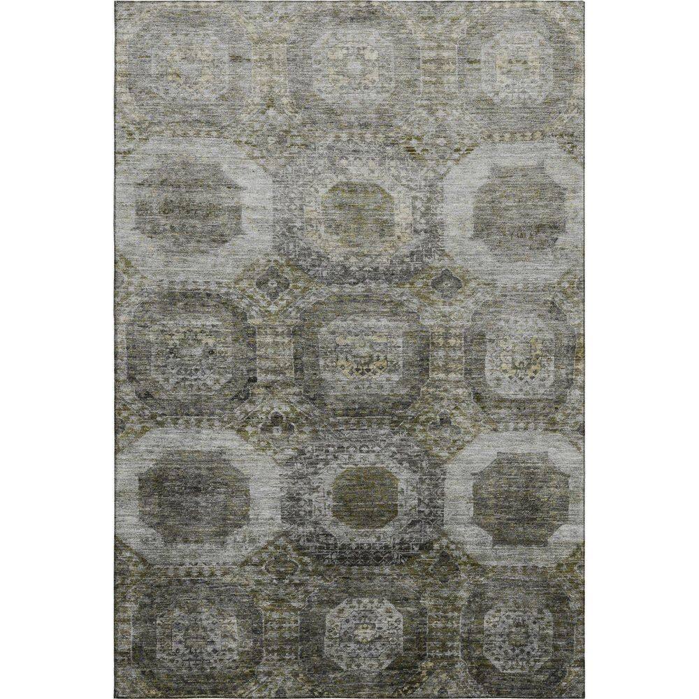 Addison Rugs Mayfield Premium Machine Washable Abstract AMF1944 Pewter ...
