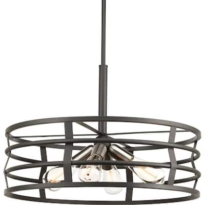 Progress Lighting Remix Collection 5-Light Graphite Chandelier-P400051 ...