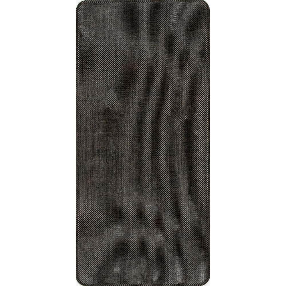 nuLOOM Casual Solid Anti Fatigue Kitchen or Laundry Room Dark Brown 18 ...